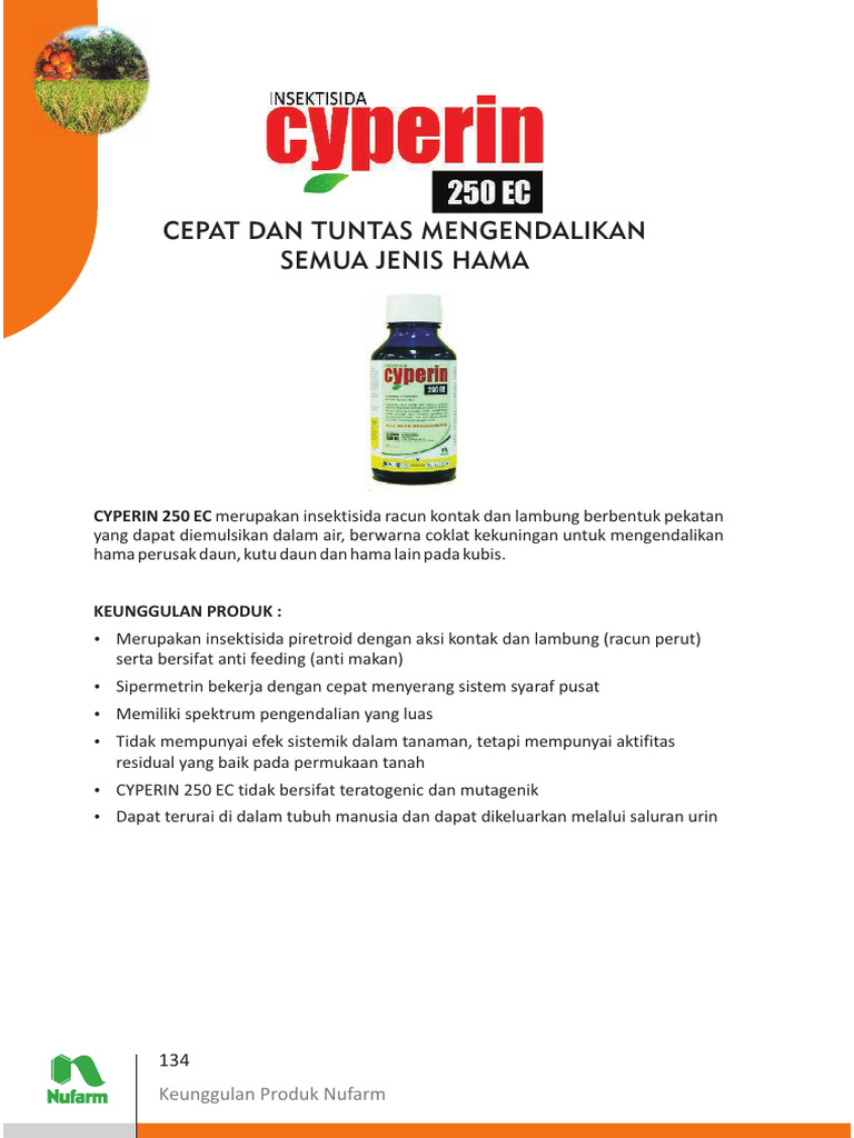 Insektisida Cyperin 250 EC untuk Kubis | PDF