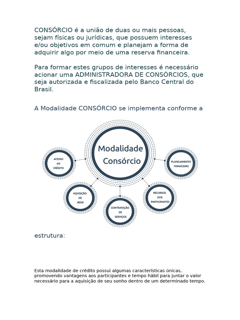 CONSÓRCIO É A União de Duas Ou Mais Pessoas | PDF | Consórcio | Business