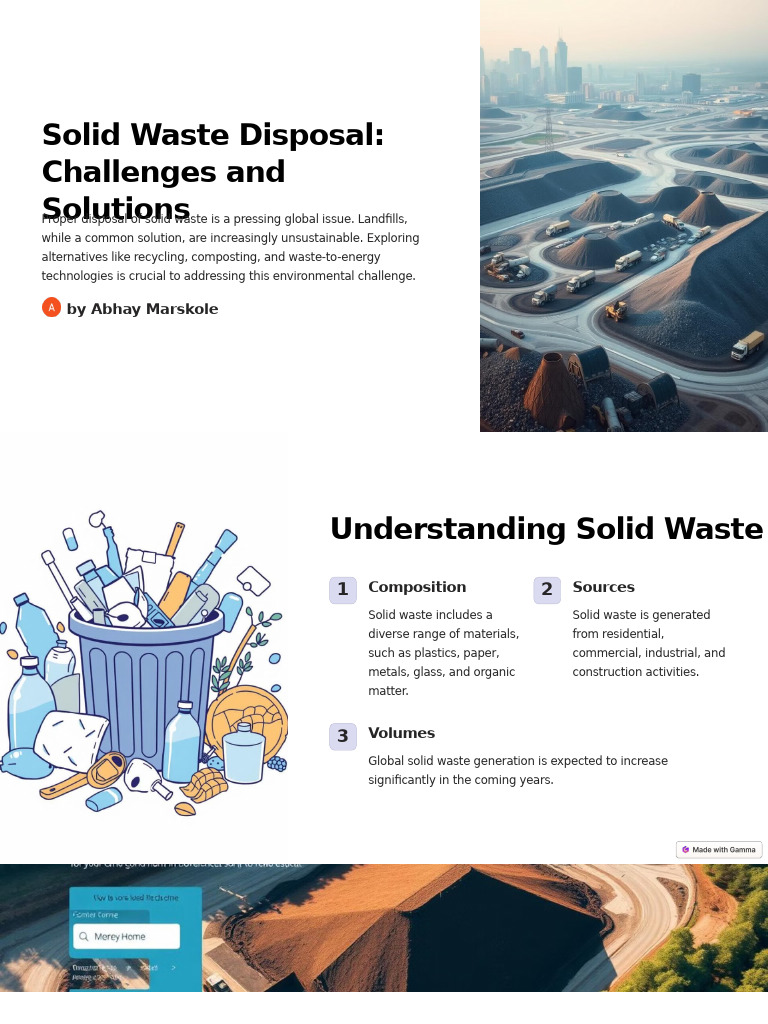 Solid Waste Disposal: Challenges & Solutions | PDF | Waste | Waste ...