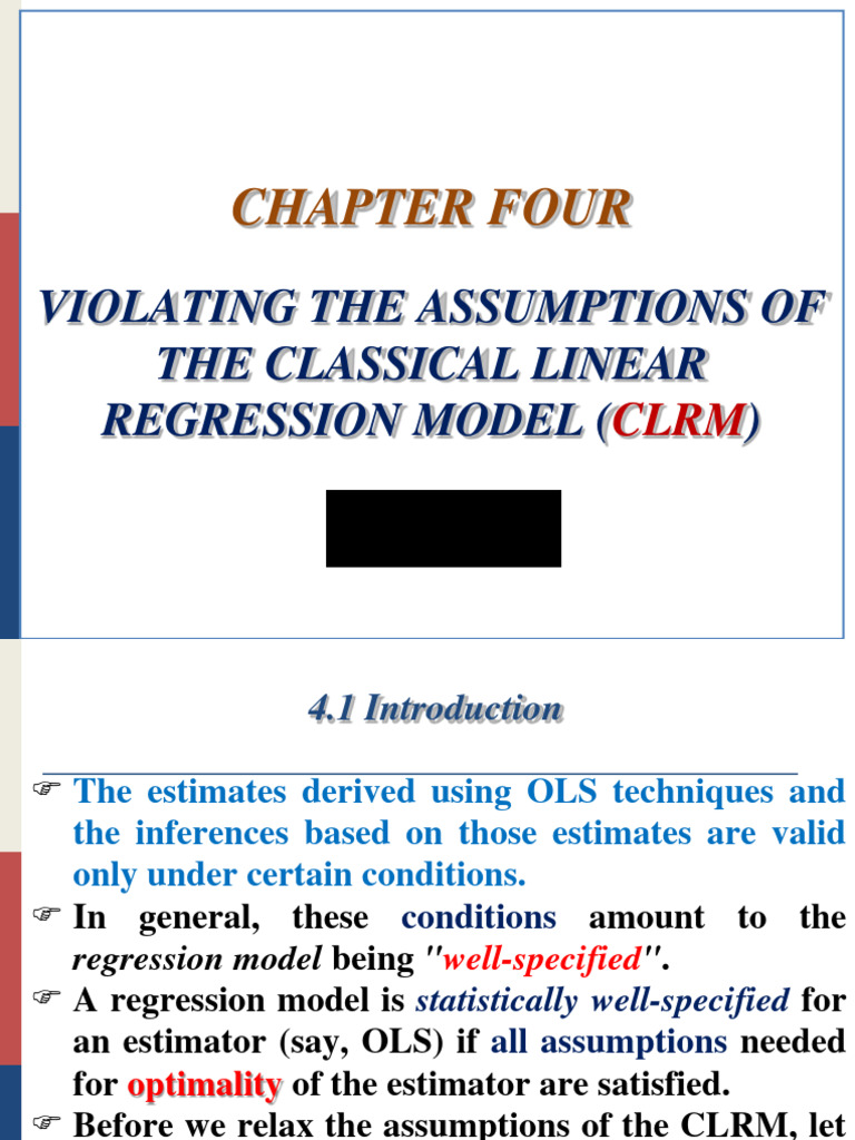 Econometrics Edited Chapter 4 Pdf Multicollinearity Autocorrelation