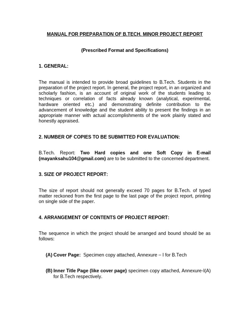 MINOR Project Report Format | PDF | Arial