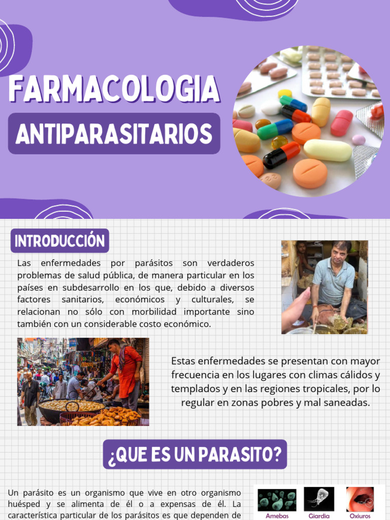 Antiparasitarios | PDF | Medicina CLINICA | Especialidades Medicas