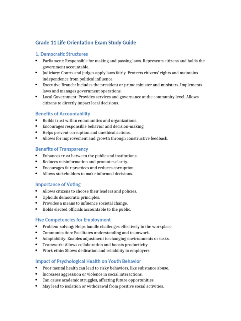 Grade 11 Life Orientation Study Guide | PDF | Domestic Violence | Violence