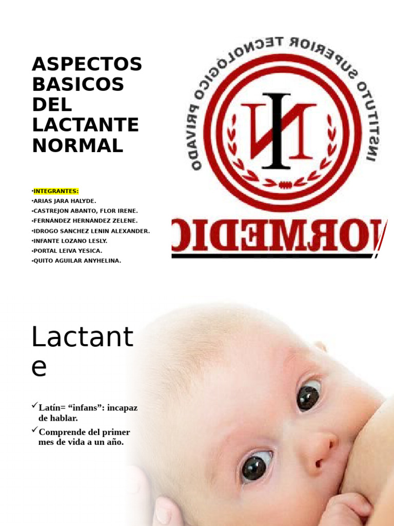 Desarrollo del Lactante Normal | PDF | Amamantamiento | La leche materna