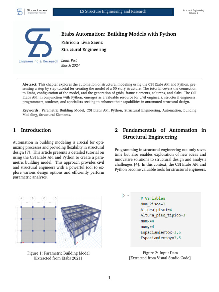 Etabs Automation Building Models With Python | PDF | Beam (Structure ...