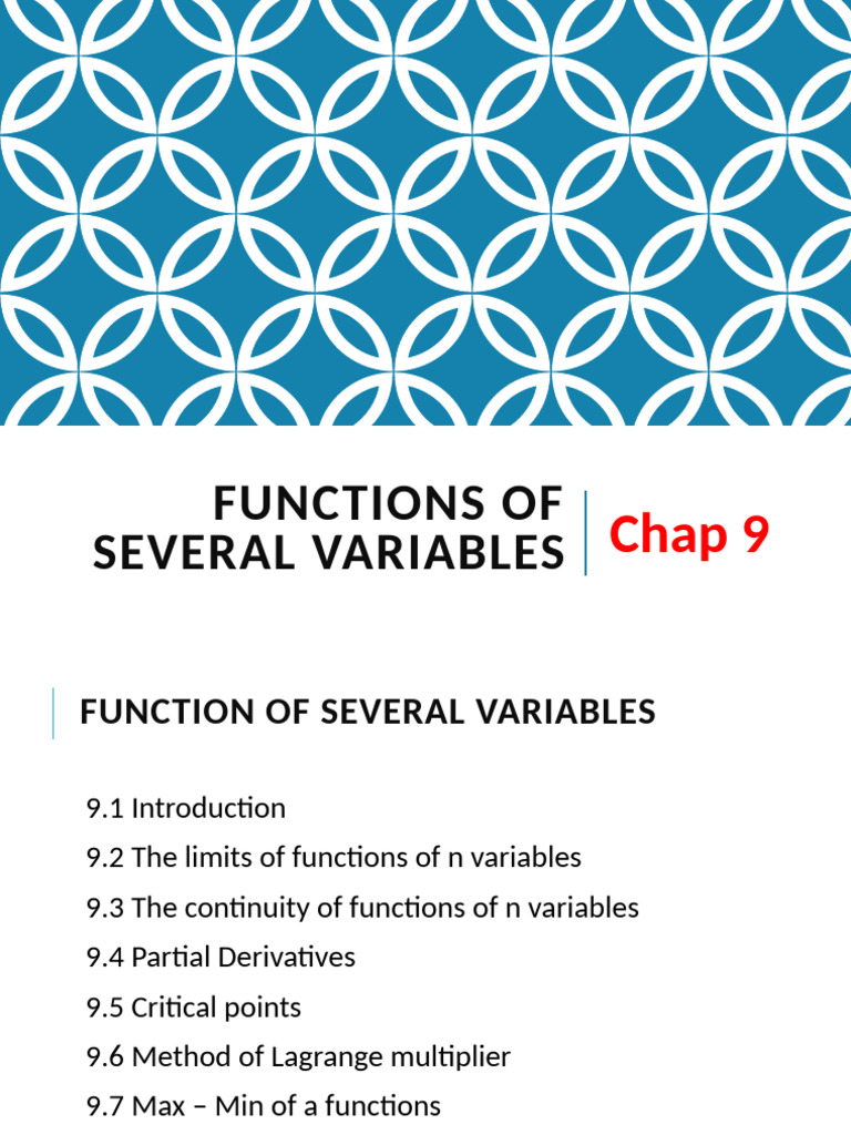Multivariable Calculus & Economics | PDF | Derivative | Function (Mathematics)