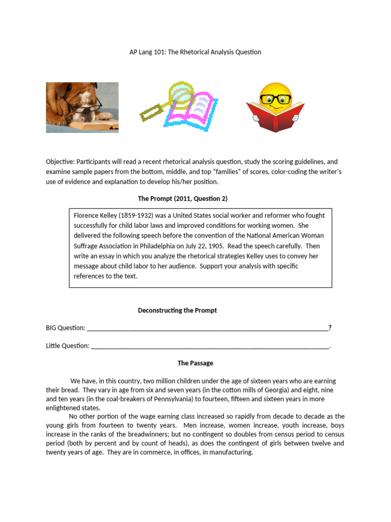 Rhetorical Analysis Packet | PDF | Rhetoric | Logos