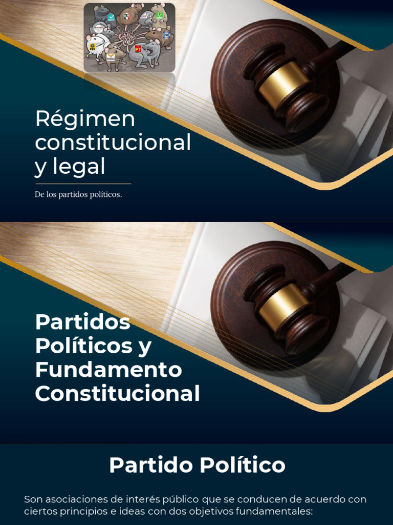 Régimen Constitucional y Legal de Los Partidos Politicos | PDF ...