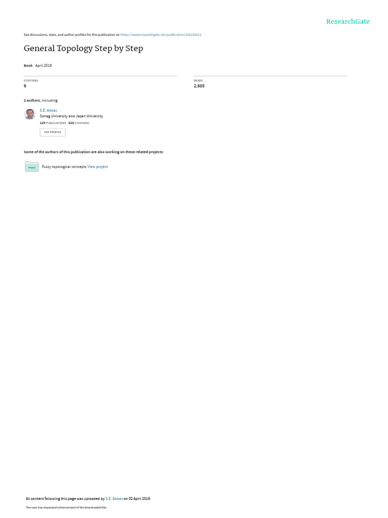 General Topology | PDF