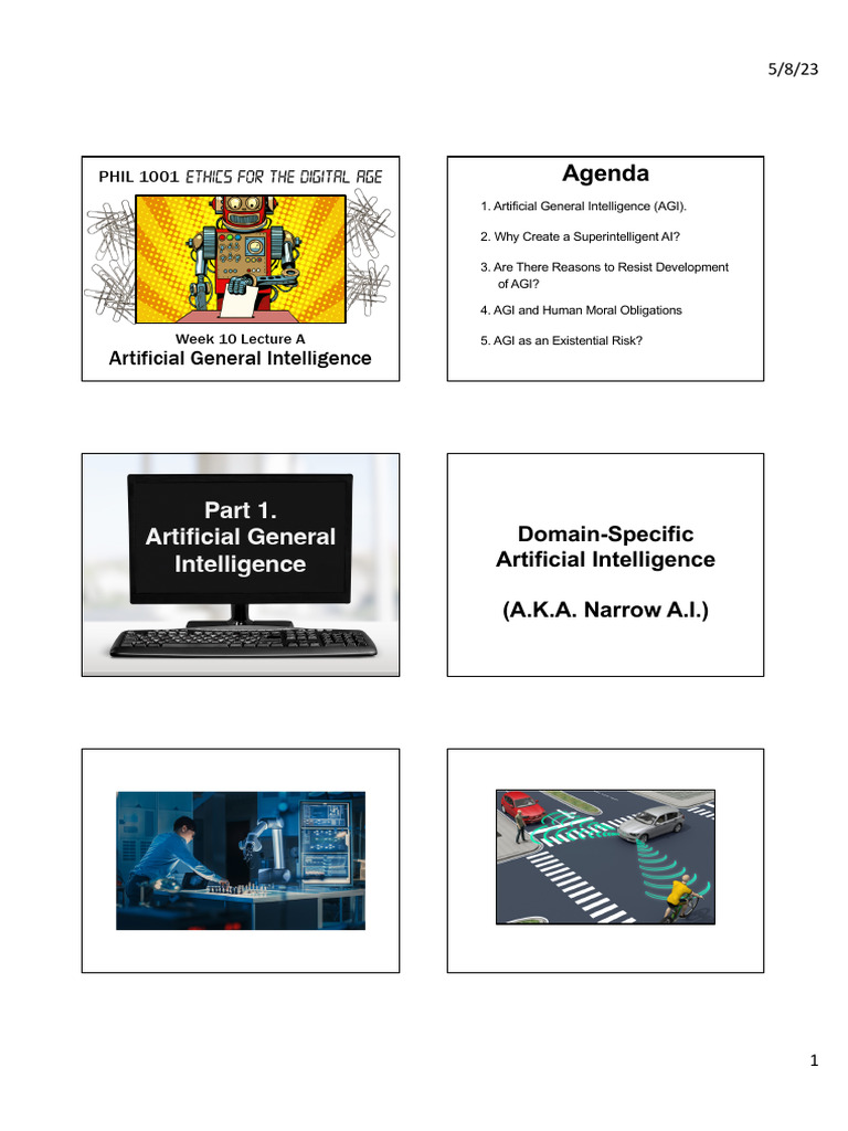 SLIDES 1001 W10a - Artificial General Intelligence (2023) | PDF | Artificial Intelligence ...