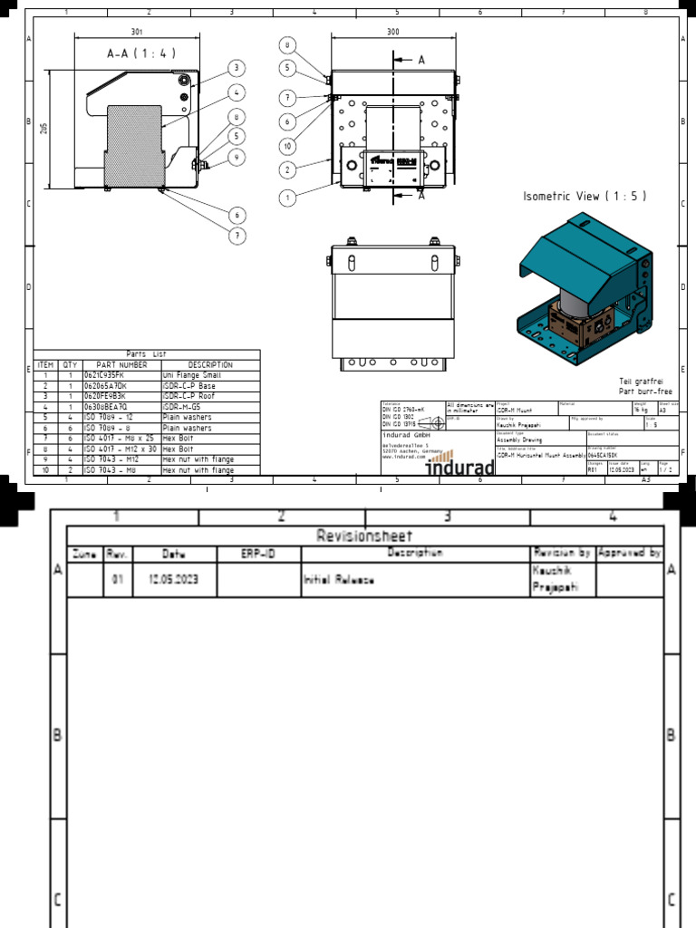 Indurad iSDR-M Horizontal Mount Assembly 0645CA158K | PDF | Technology ...