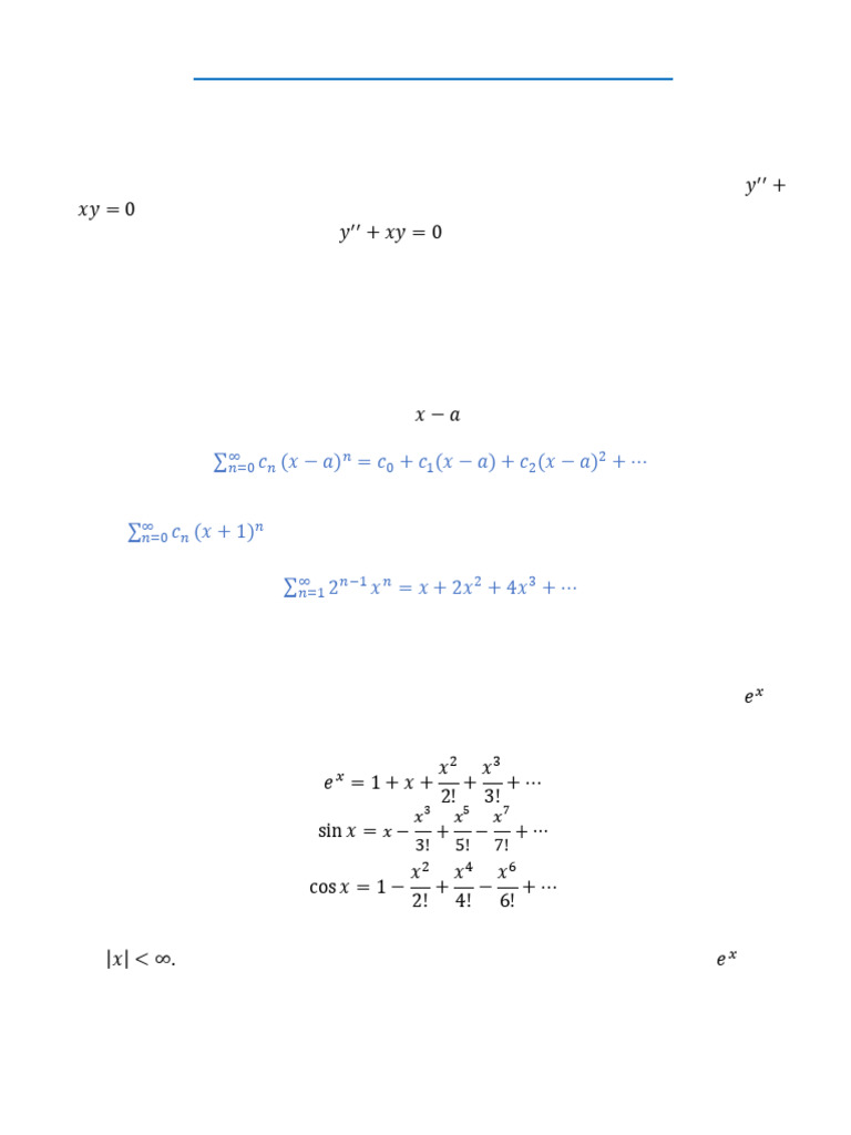 Power Series Part A | PDF | Power Series | Analysis