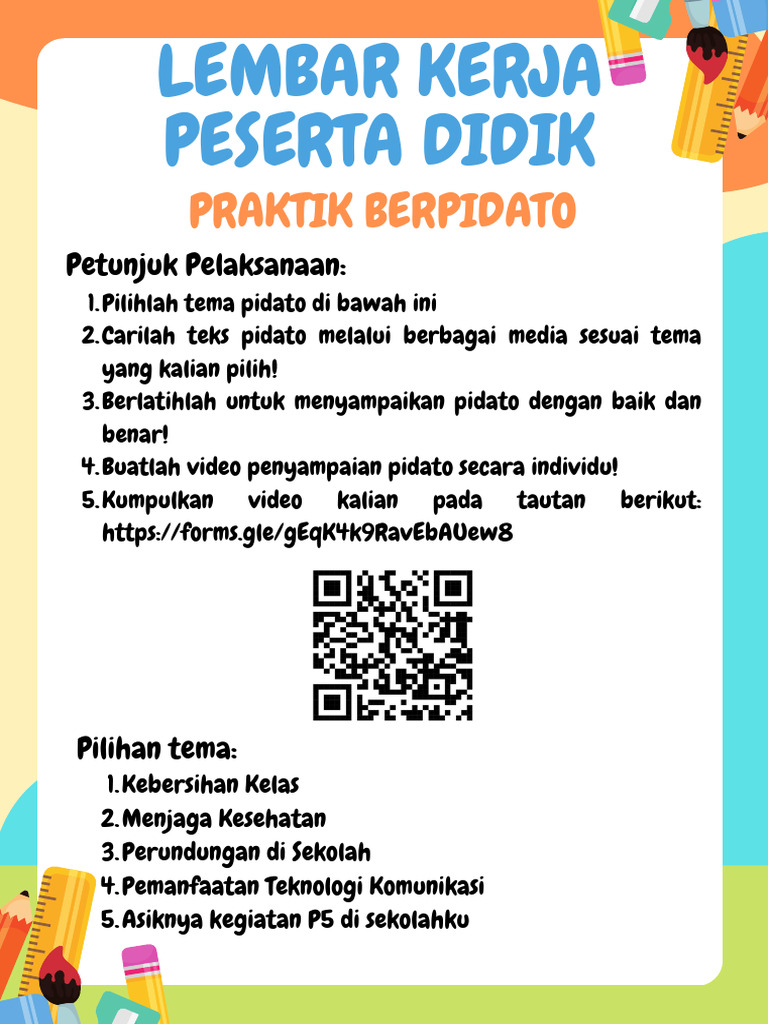 LKPD Bind 8a-8i Praktik Berpidato | PDF | Karier & Perkembangan