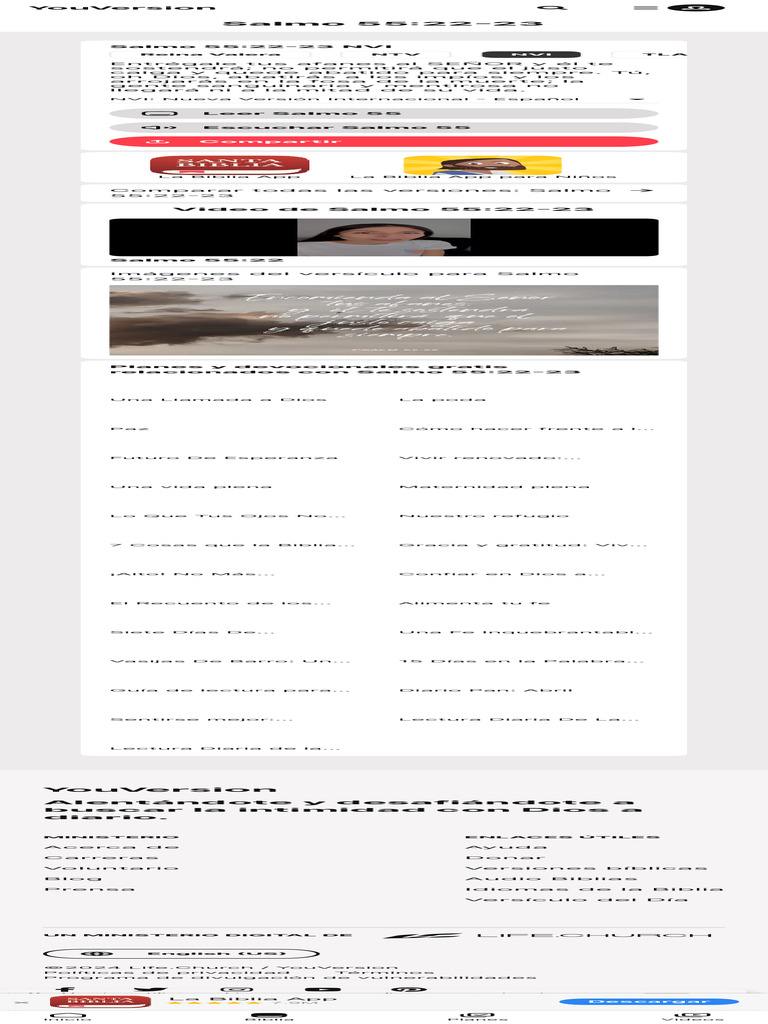 Salmo 5522-23 Entrégale Tus Afanes Al SEÑOR y Él Te Sostendrá No ...