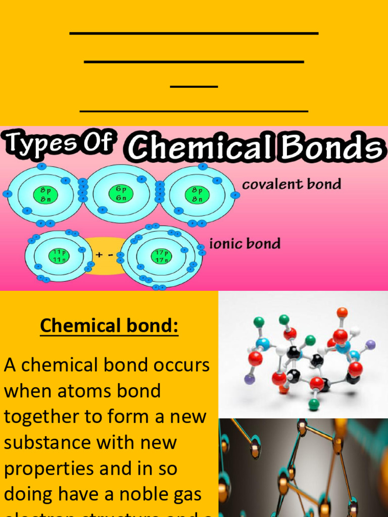 Unit 1 Decribing A Chemical Bond | PDF | Chemical Bond | Chemical Polarity