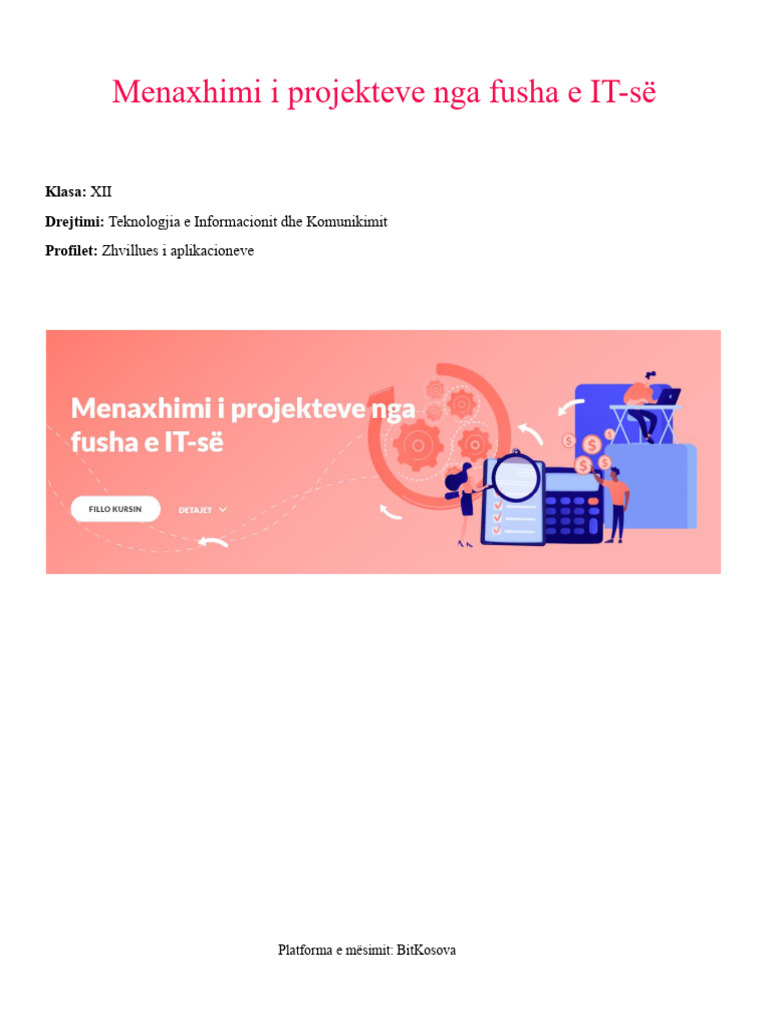 Menaxhimi I Projekteve Nga Fusha e IT-se | PDF