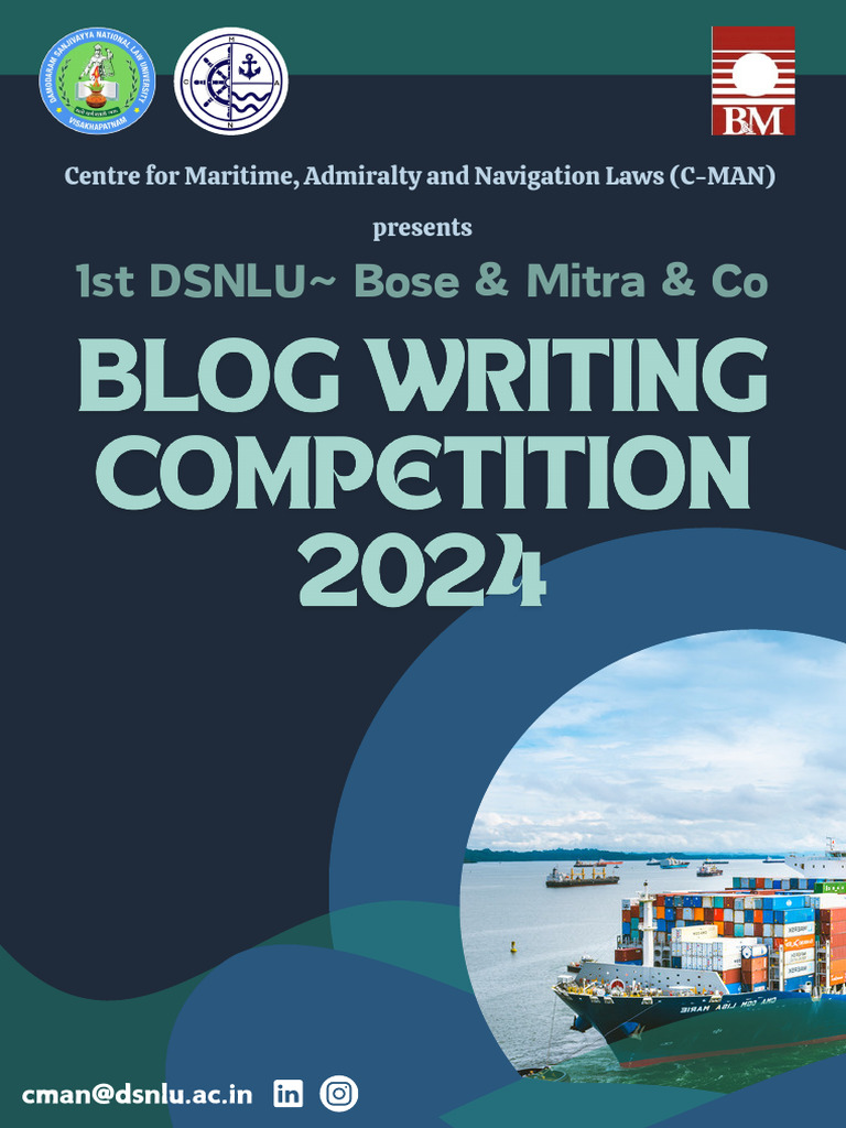 1st DSNLU-BMC Blog Writing Competition 2024 | PDF | Argument | Admiralty Law