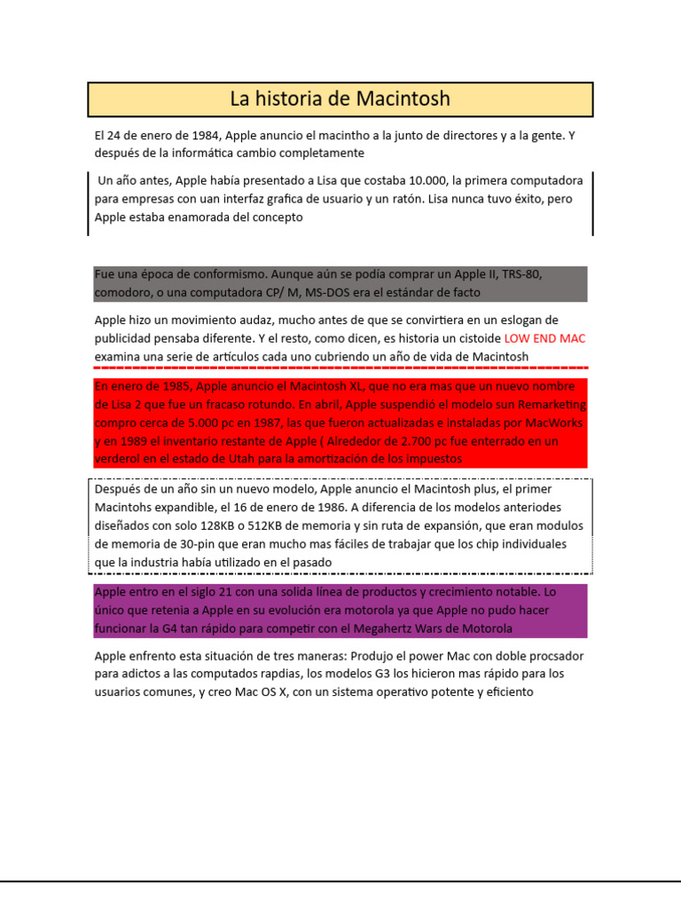 Las Hstorias de Macintosh | PDF | Informática