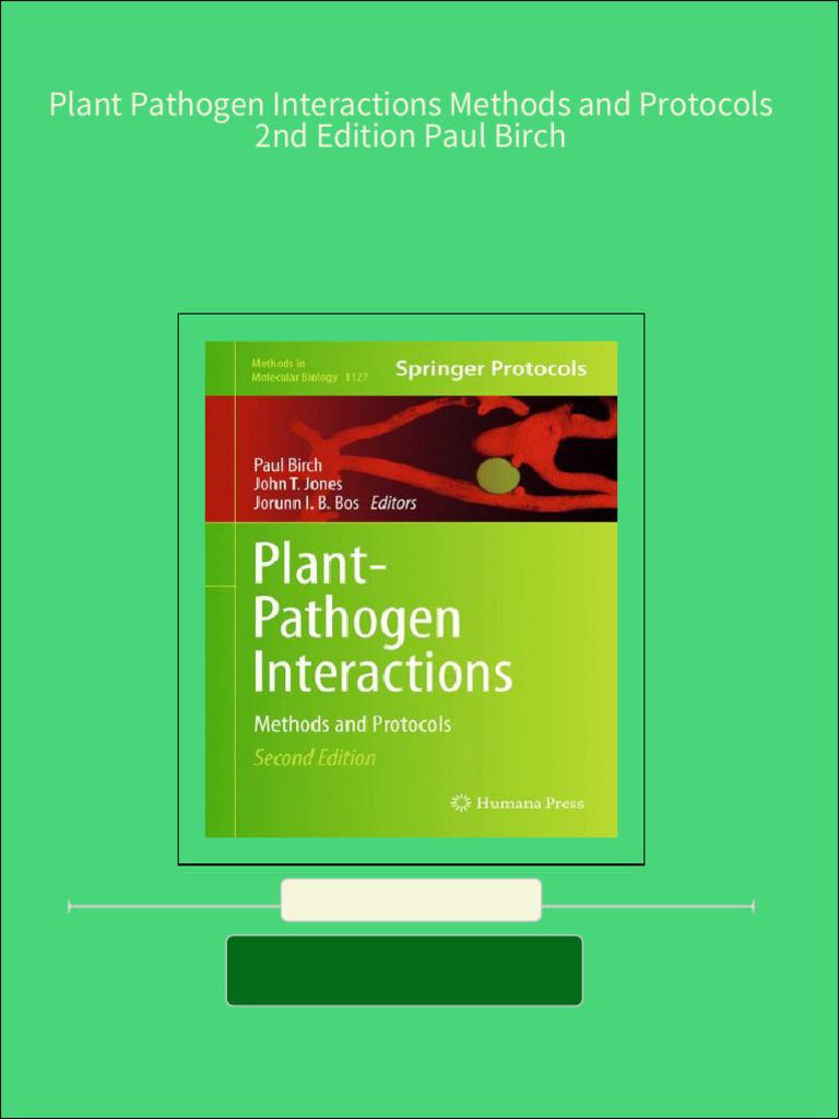 Plant Pathogen Interactions Methods and Protocols 2nd Edition Paul Birch | PDF | Bioinformatics ...