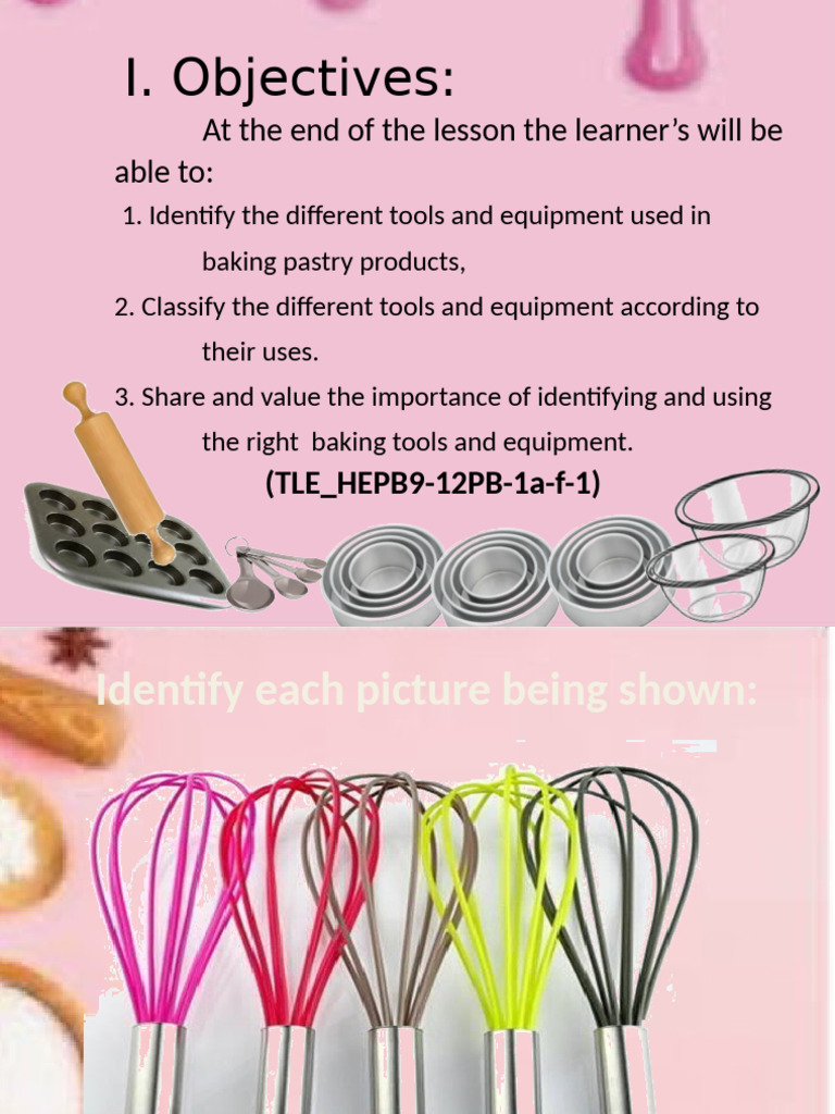 Baking Tools and Equipment | PDF | Cakes | Baking