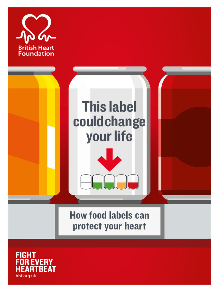 Heart-Healthy Food Label Guide | PDF | Fat | Calorie
