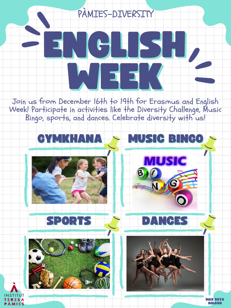 Erasmus English Week Activities | PDF
