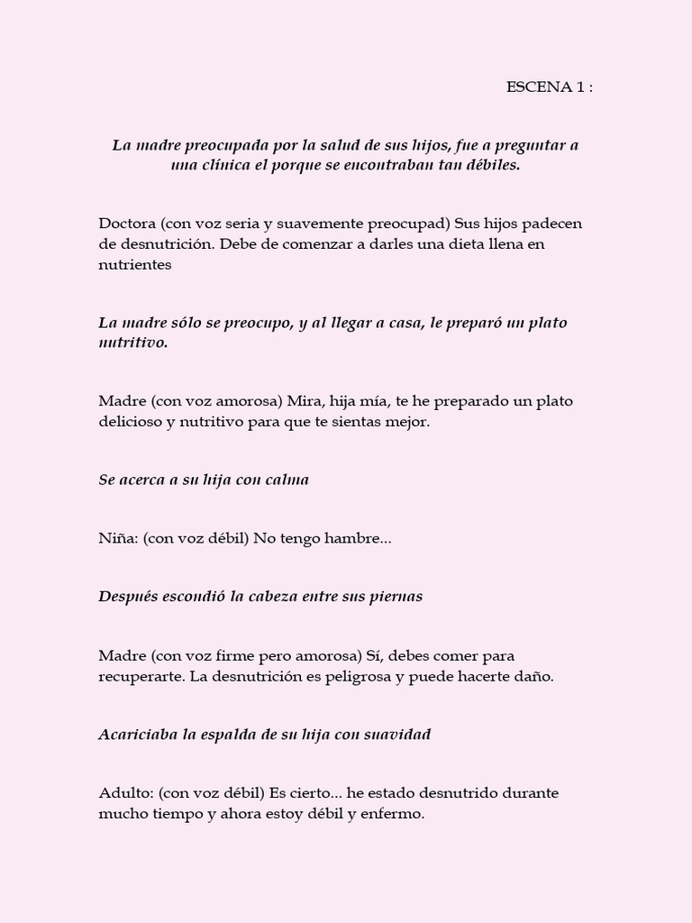 GUIÓN | PDF | Cocina, comidas y vino | Salud y bienestar