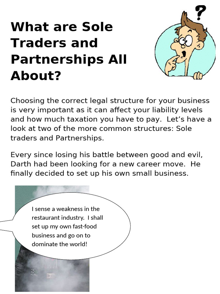 Sole - Traders - and - Partnerships (1) (Clips & Activities) | PDF ...