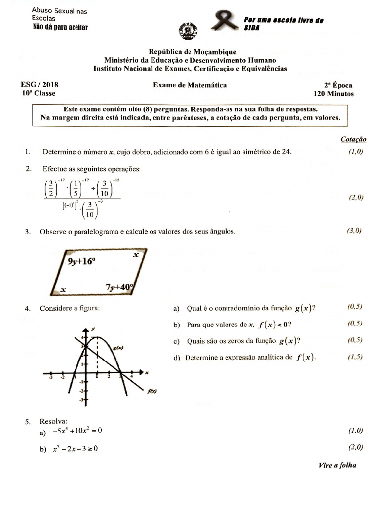 2018-2a Matemática) | PDF