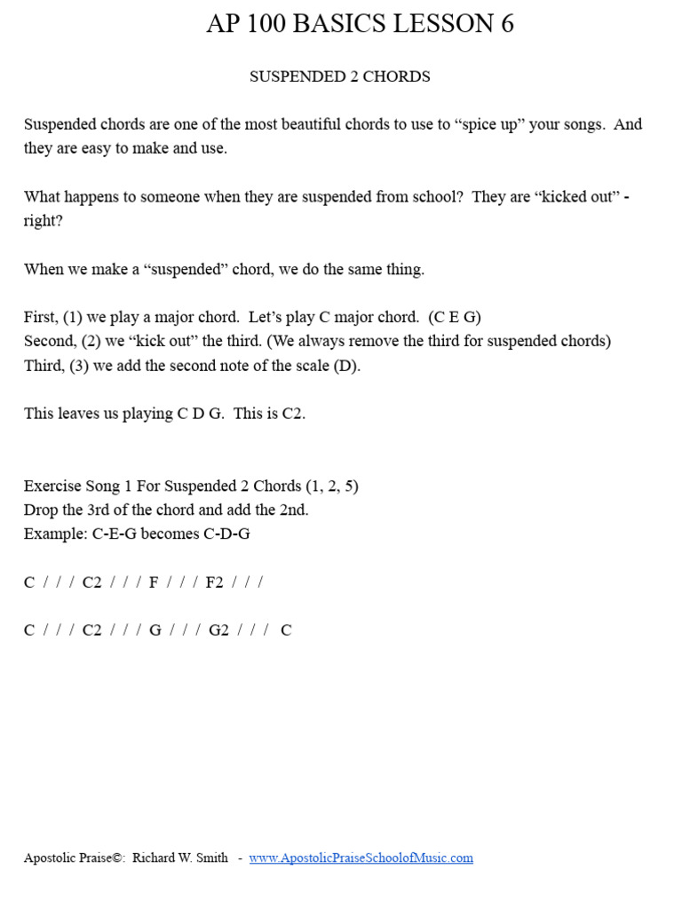 AP Basics Lesson 6 NEW 3 | PDF | Elements Of Music | Music Theory