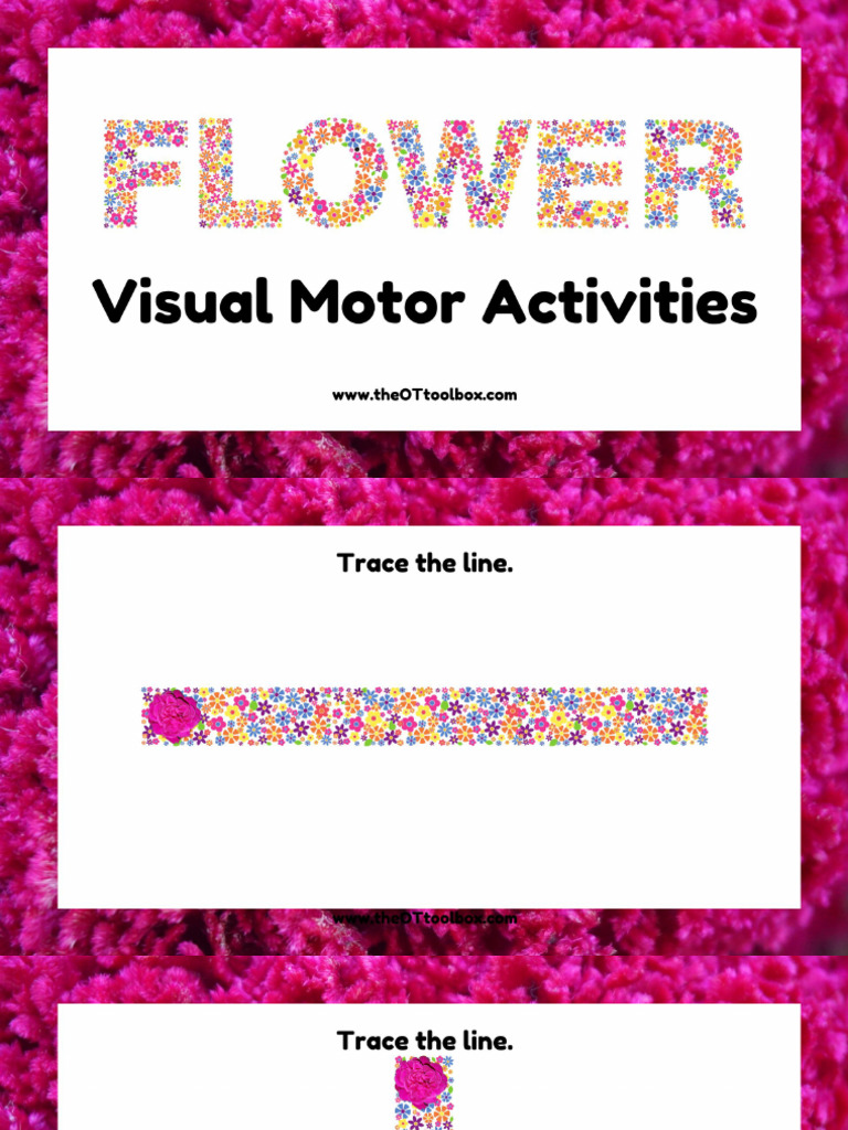 Cópia de Flower Visual Motor Activities | PDF