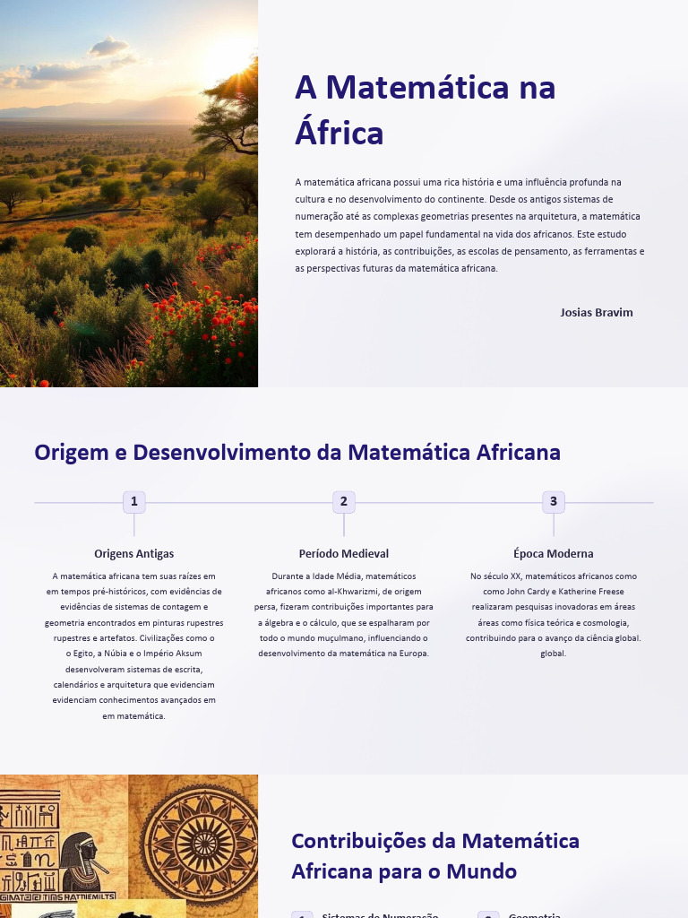 História da Matemática na África | PDF | Matemática | Geometria
