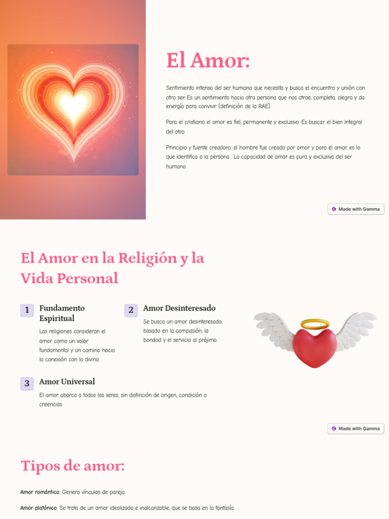 El Amor | PDF | Amor