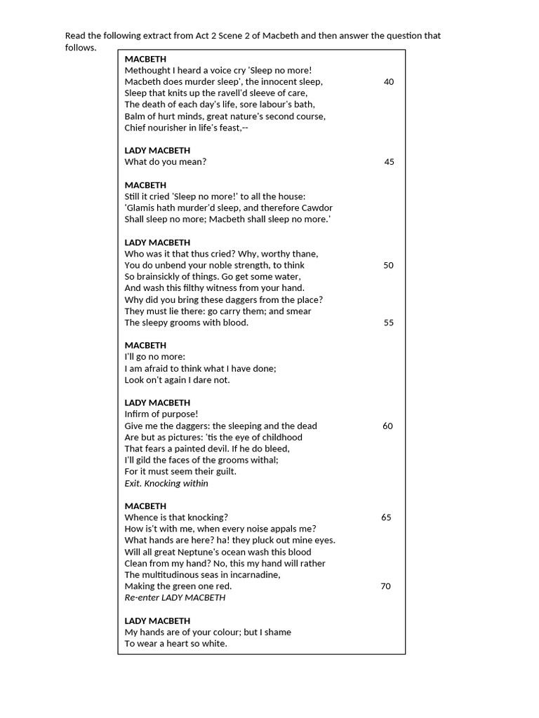 2 2 Relationship Lady M and M | PDF | Macbeth