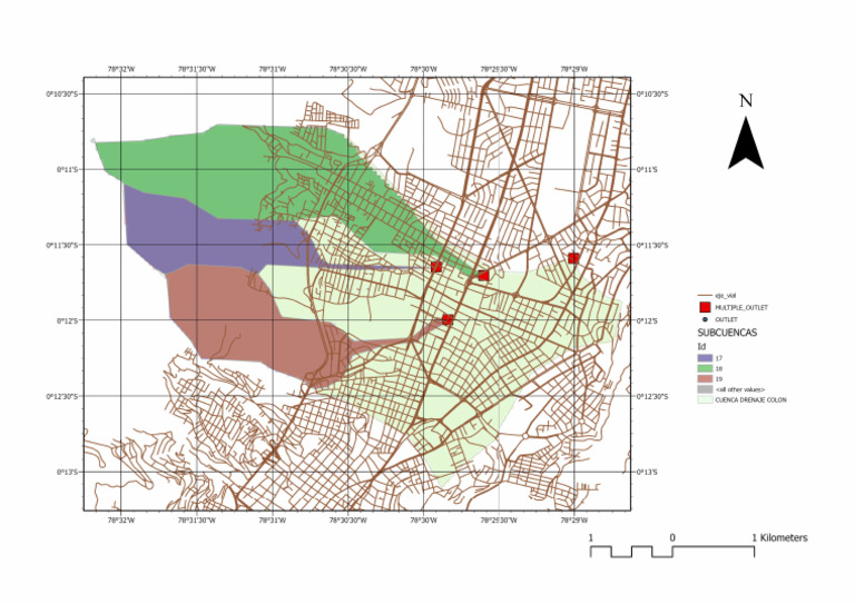 Mapa Cuencas Influencia Uce | PDF