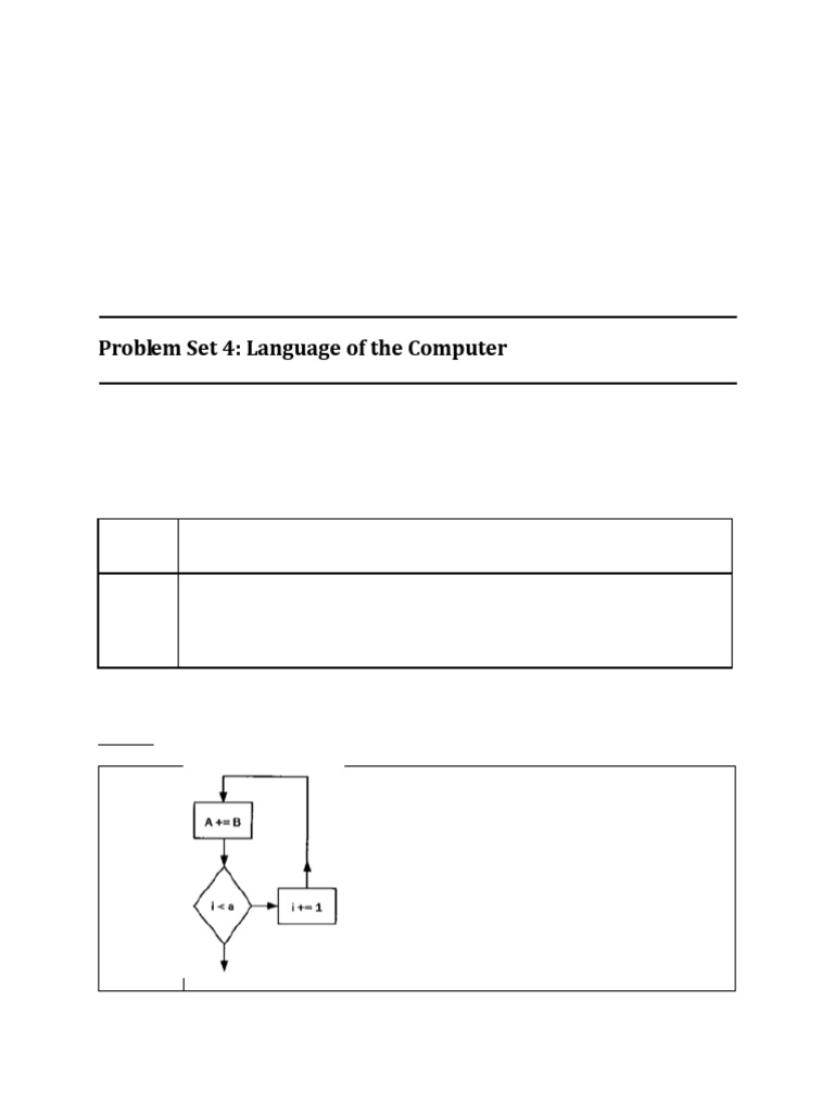 Prob Set 4 Language of The Computer | PDF | Software | Computing