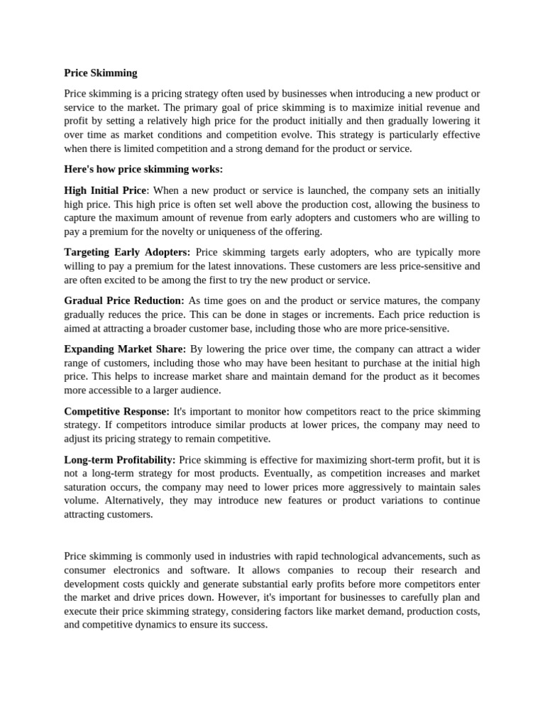 Different Pricing Strategies | PDF | Price Discrimination | Pricing Different Pricing Strategies | PDF | Price Discrimination | Pricing