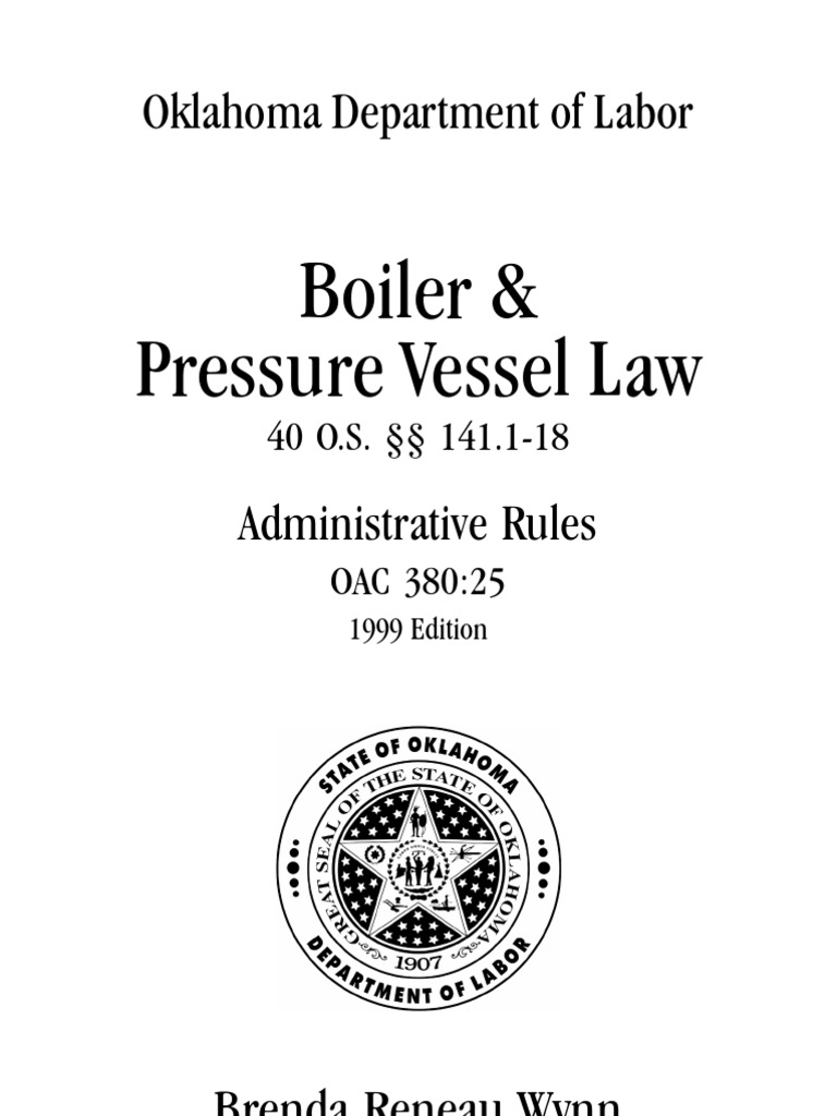 Oklahoma Boiler Code | PDF | Water Heating | Boiler