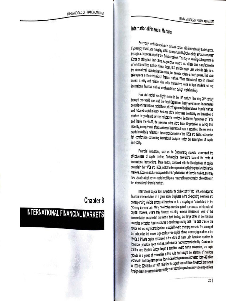 International Financial Markets | PDF