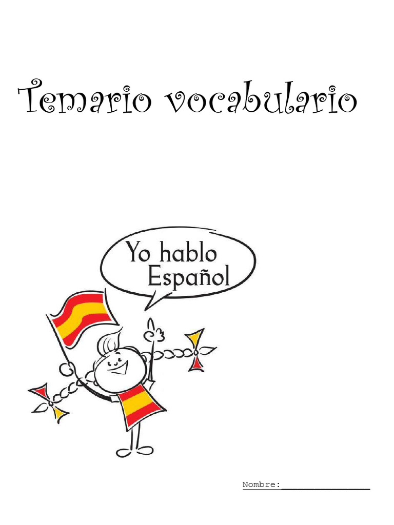 Vocabulario y Gramática para Educación Infantil | PDF | Alfabeto ...