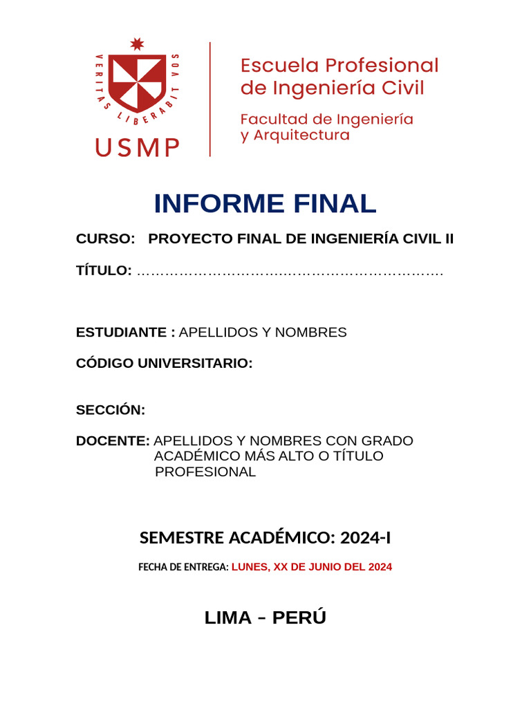 Formato Caratula Español | PDF