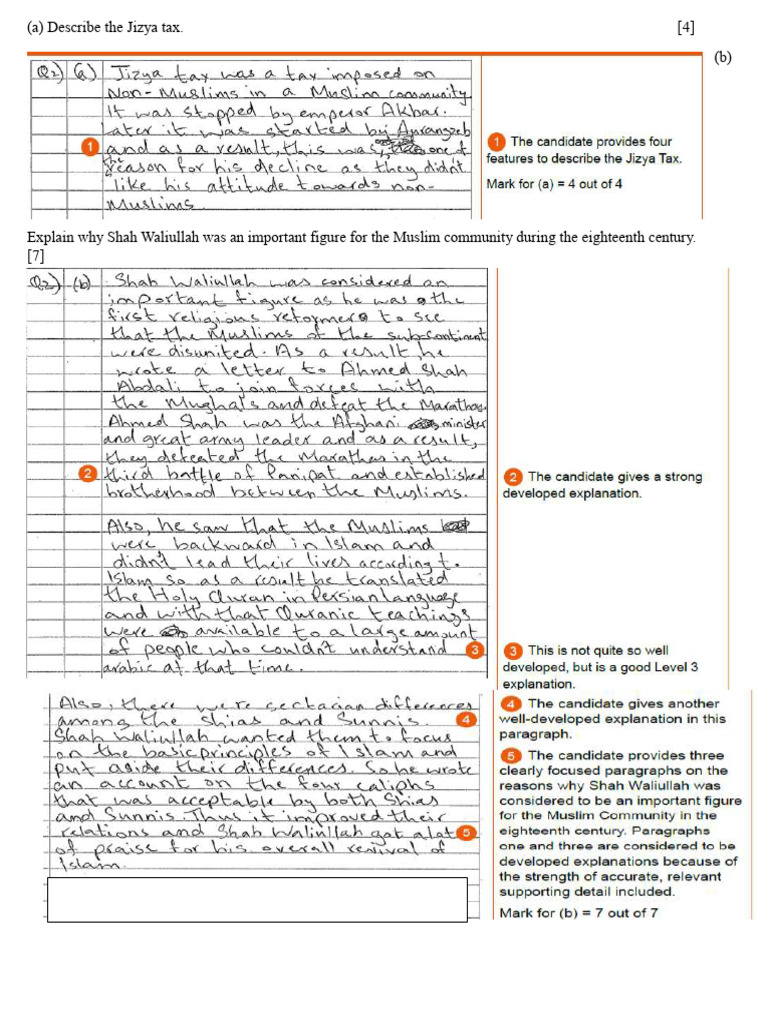 sample answer prep His | PDF