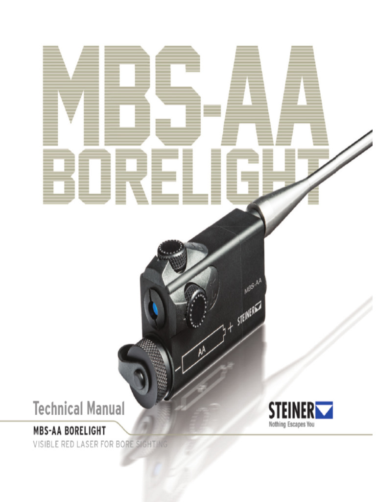 MBS-AA Borelight Manual - 0 | PDF | Gun Barrel | Telescopic Sight
