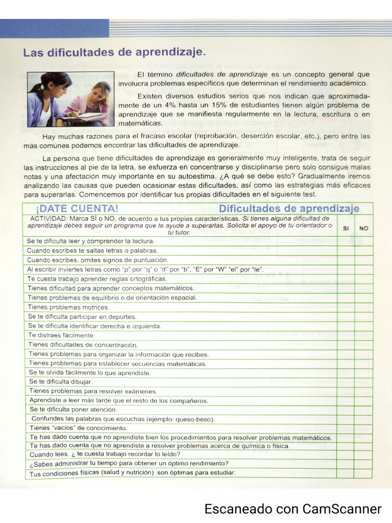 Las Dificultades de Aprendizaje | PDF