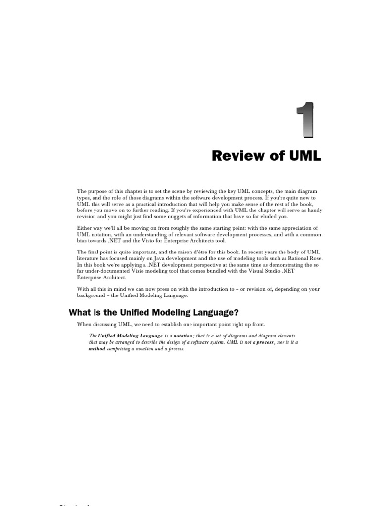 Review of UML: What Is The Unified Modeling Language? | PDF | Unified ...