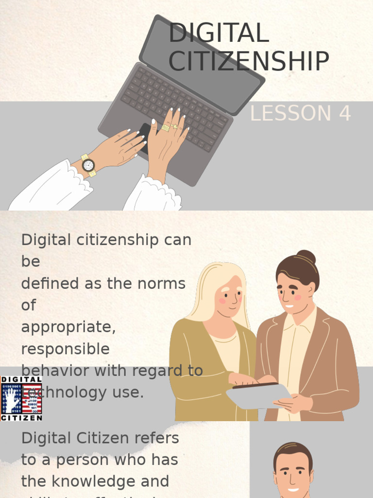 Digital Citizenship Lesson 4 | PDF | Communication | Social Psychology