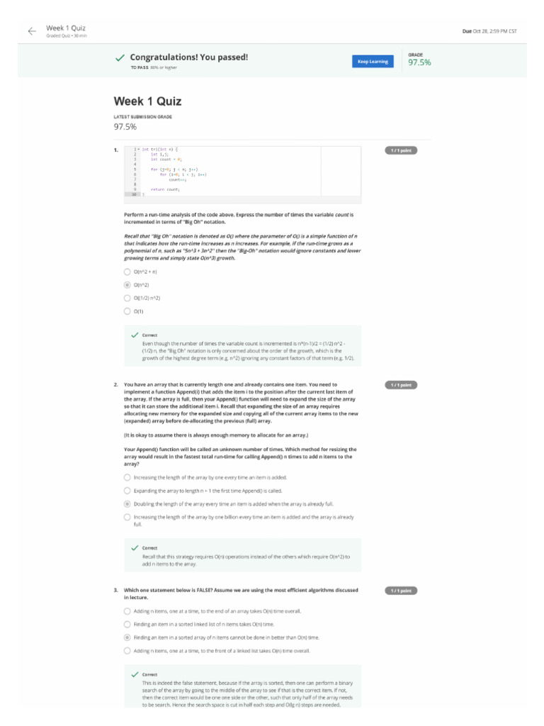 Week - 1 - Quiz - and - Reference Manual | PDF