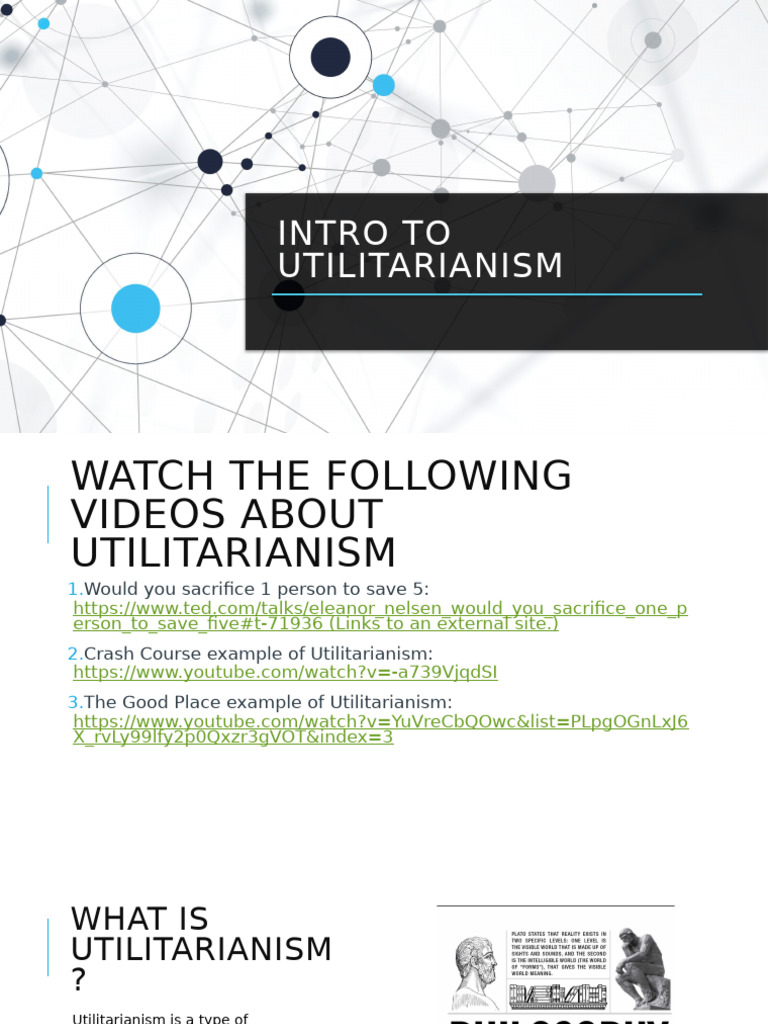 Intro To Utilitarianism | PDF | Career & Growth | Science & Mathematics