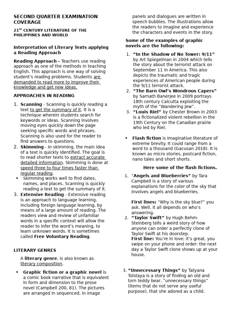 21st Reviewer | PDF | Multimedia | Speed Reading