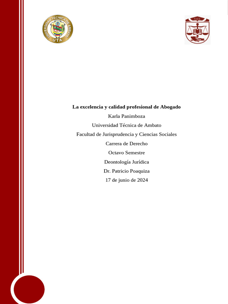 Excelencia Del Abogado | PDF | Abogado | Justicia